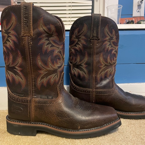 Justin Boots | Shoes | Justin Se469 Steel Toe Boots | Poshmark